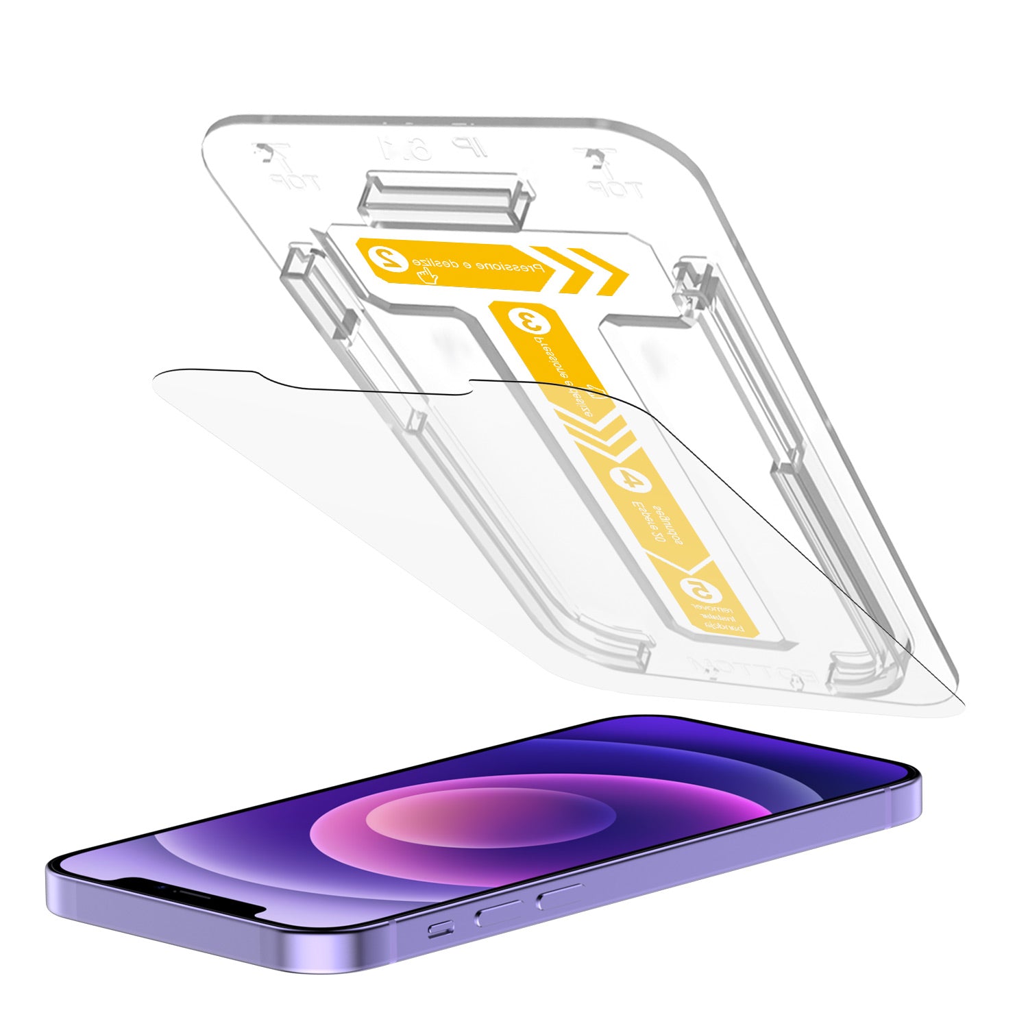 iPhone 12 / iPhone 12 Pro Clear HD tempered glass screen protector (2 ...